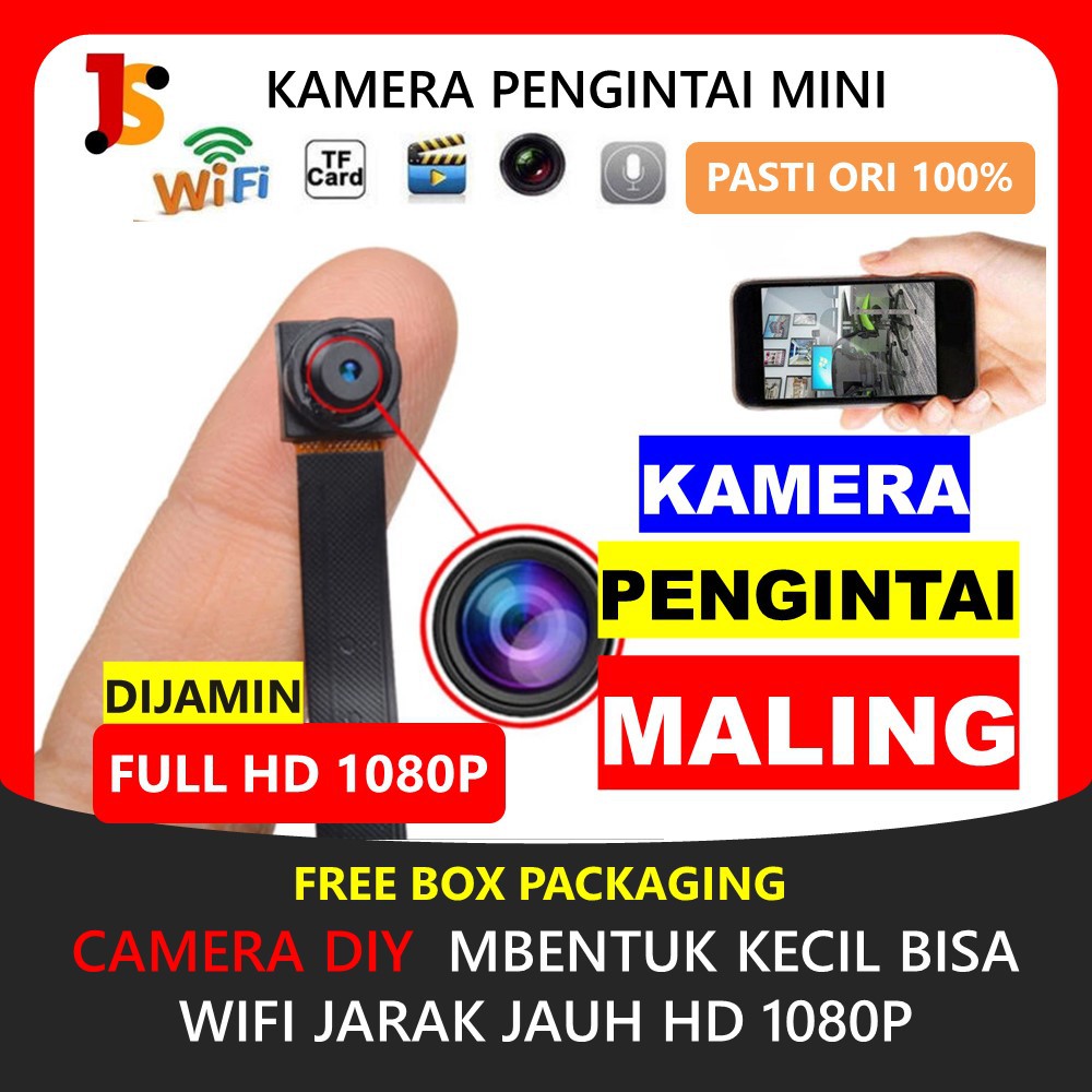 KAMERA KECIL PENGINTAI MINI CAMERA MINI WIFI CCTV SPY CAM HIDDEN CAMERA ...