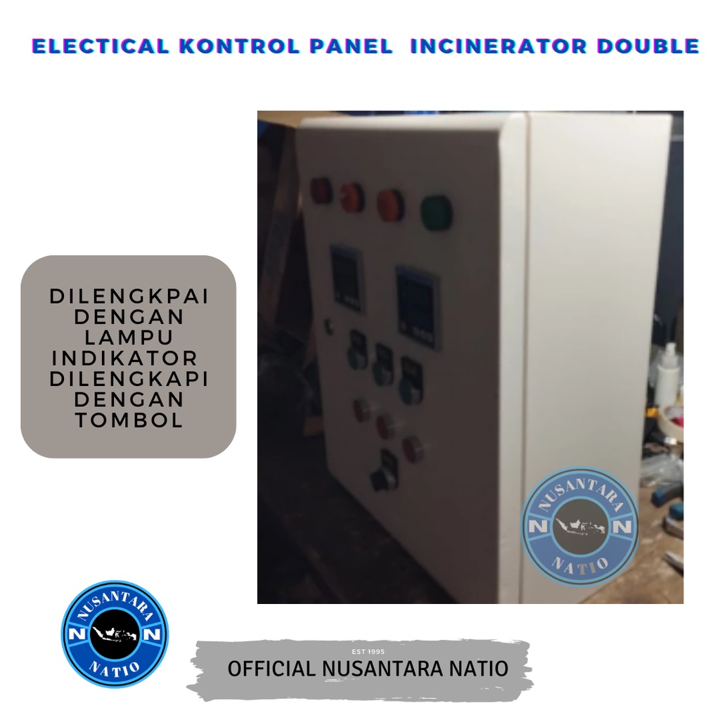 Jual Electrical Panel Control Incinerator Double Chamber Sampah Medis ...