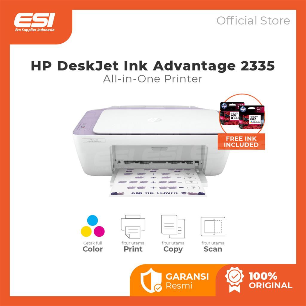 Jual HP DeskJet Ink Advantage 2335 All-in-One Printer (7WQ08B) | Shopee Indonesia