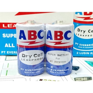 Jual Baterai ABC Besar (2 PCS) Baterai ABC Biru R20/D Dry Cell | Shopee ...