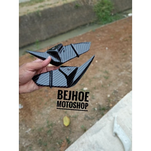 Jual Winglet All New Aerox 2021 Connected carbon hitam | Shopee Indonesia