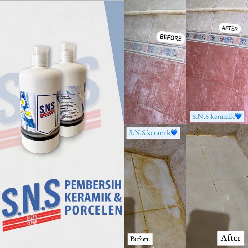 Jual SNS Pembersih Keramik dan Porcelen 500 ml| SNS Noda| SNS Kerak Air| Sabun SNS Metal Polish ...