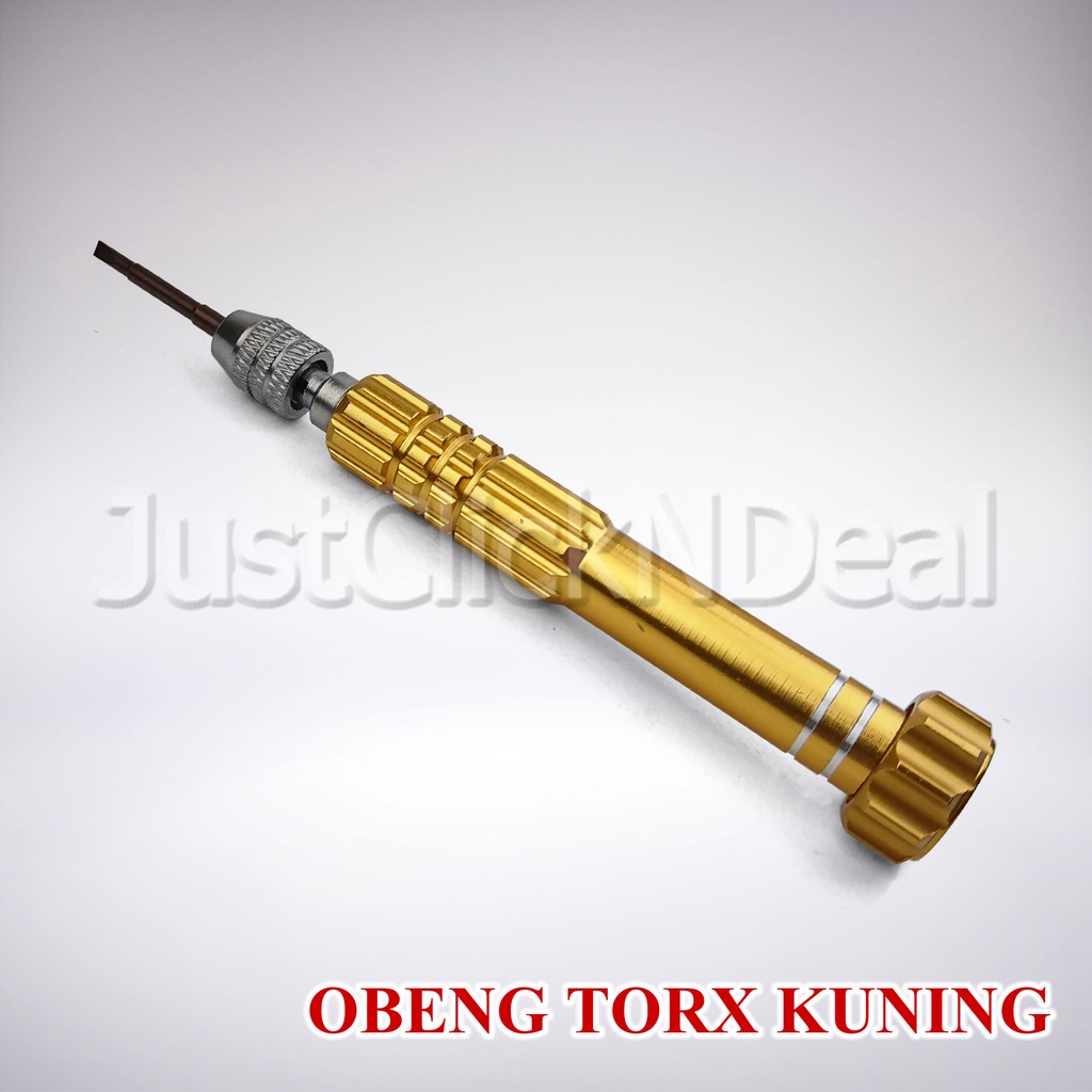 Jual Obeng Torx T4 T5 T6 Plus Minus 5 IN 1 Kuning | Shopee Indonesia