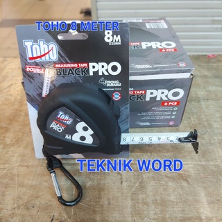 Jual METERAN TOHO 8 METER BLACK PRO / ALAT UKUR PLAT 8 METER / METERAN ...