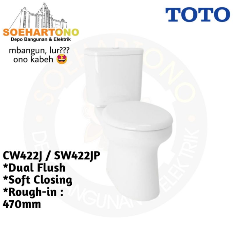 Jual Toto CW422J / SW422JP Kloset Duduk Indonesia|Shopee Indonesia