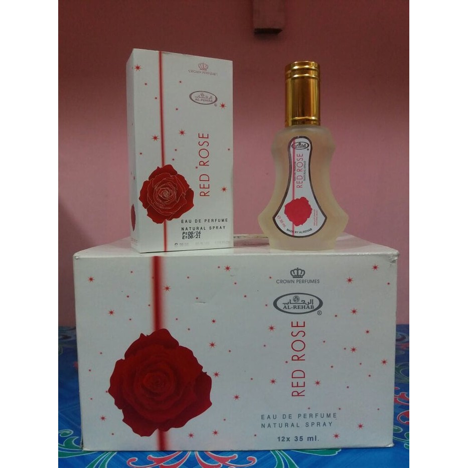 Jual Parfum Red Rose Al Rehab Spray 35ml Indonesia|Shopee Indonesia