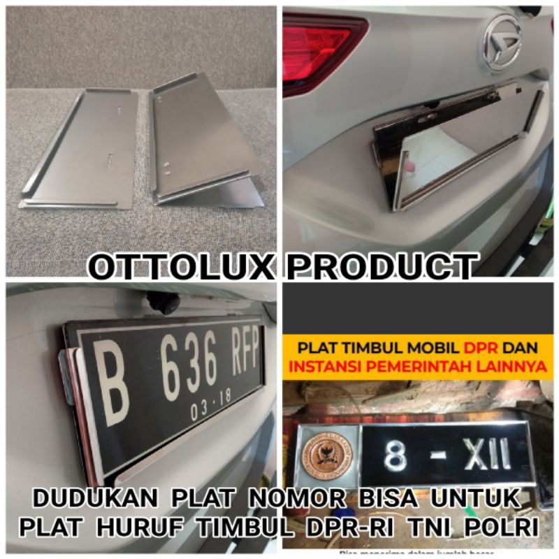 Jual Dudukan plat nomor stainles tebal. bisa plat samsat dan plat dinas ...