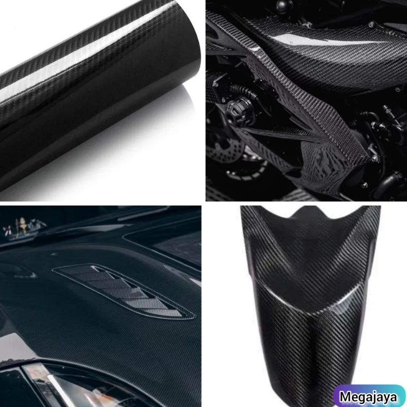 Jual Stiker Karbon Skotlet 6D Wrapping Motor Spion L50CmxP50Cm High ...