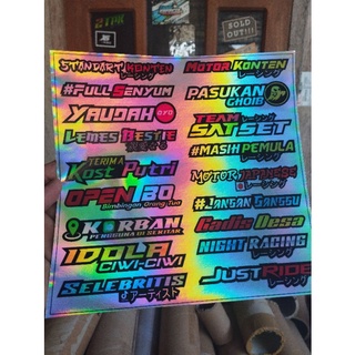 Jual STICKER PACK KATA KATA VIRAL STIKER RACING STIKER HELM STIKER MOTOR STIKER VARIASI STIKER ...