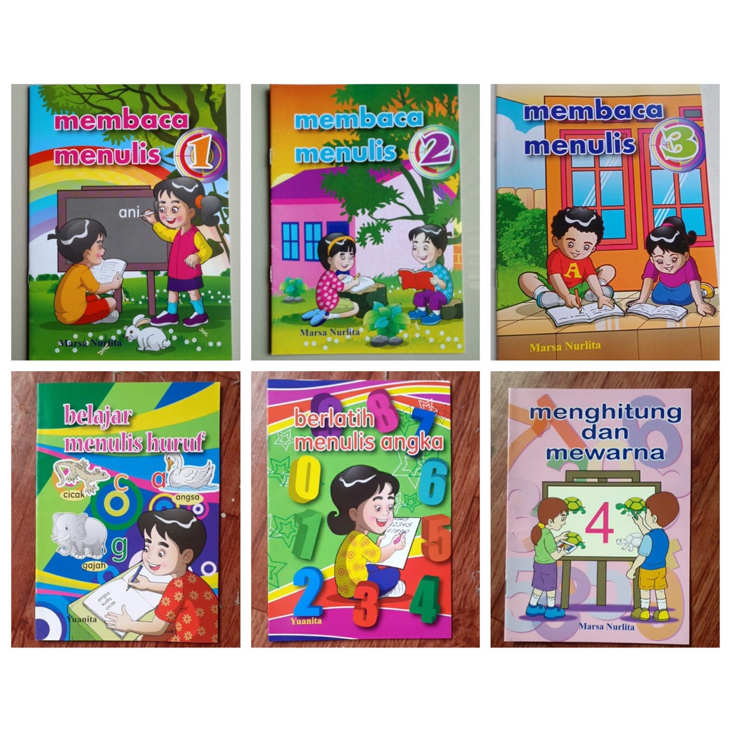 Jual 1 PAKET ISI 6 BUKU Berlatih CALISTUNG Membaca Menulis Berhitung ...
