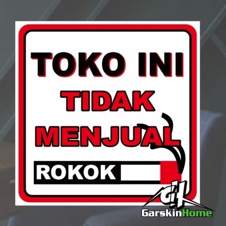 Jual stiker toko ini tidak menjual rokok | Shopee Indonesia