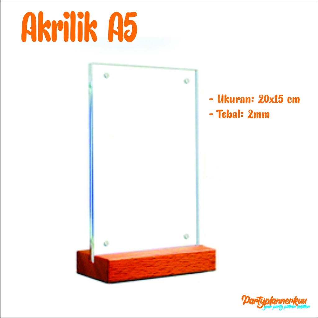 Akrilik Acrylic Lembaran Putih Bening A5 Kado Wisuda Akrilik Tebal 2mm ...