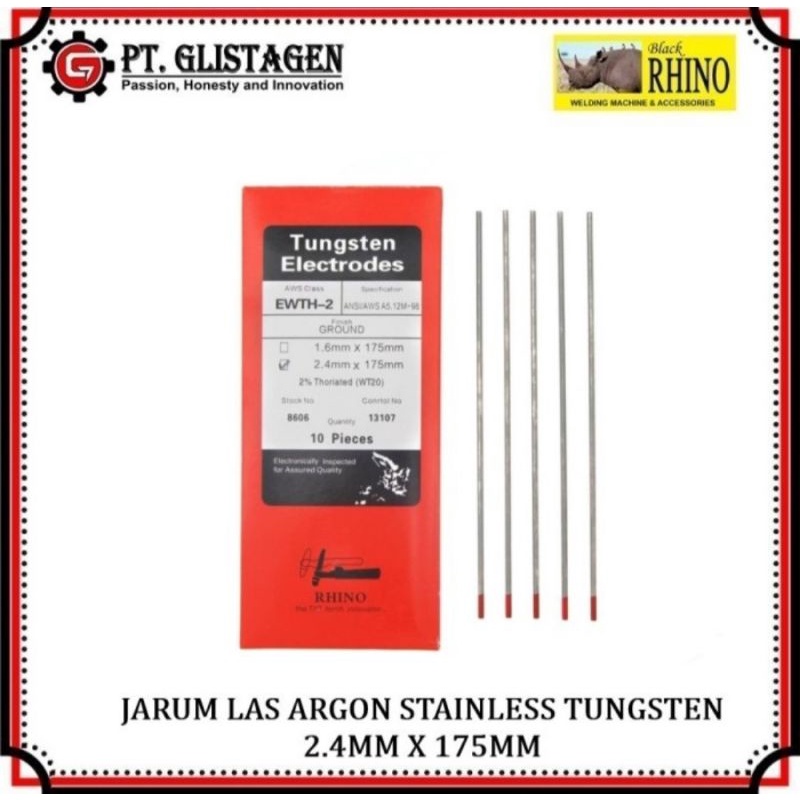 Jual Jarum Las Argon Tungsten Electrodes 2,4 MM Original | Shopee Indonesia