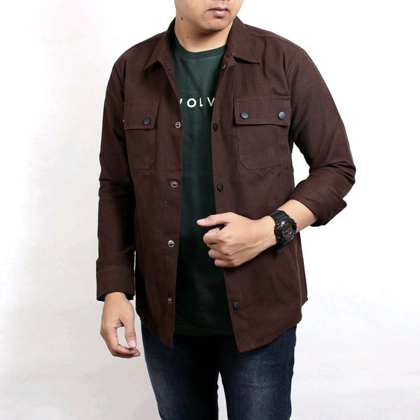 Jual Jaket Semi Parka / Jake Kemeja | Shopee Indonesia