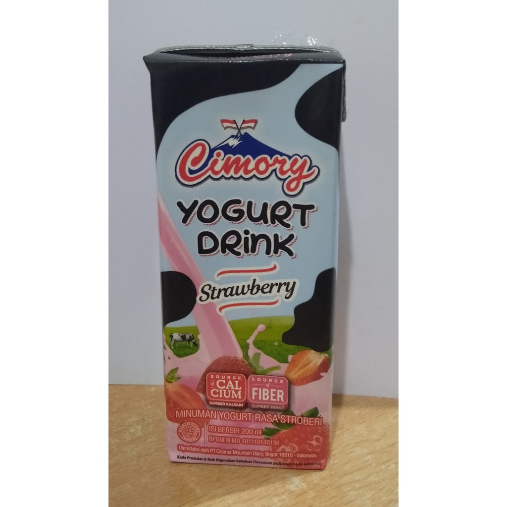 Jual CIMORY Yogurt UHT rasa STRAWBERRY @ 200 ml | Shopee Indonesia