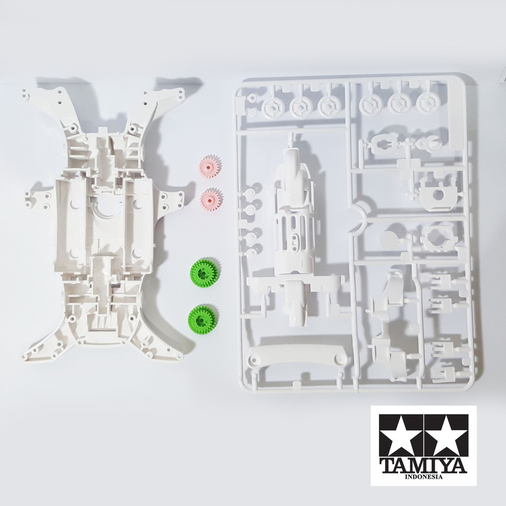 Jual Rep Tamiya - MA Chassis Set (White) & MA Gear Set (Mini 4WD ...
