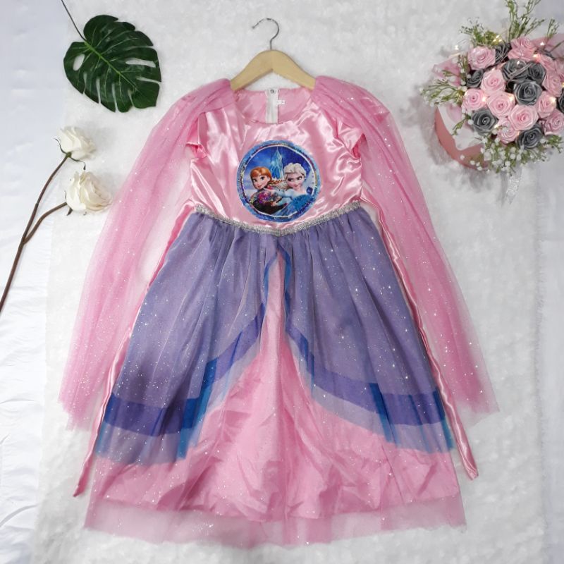 Jual BAJU ELSA ANAK / DRESS FROZEN ANAK / GAUN ELSA ANAK / BAJU GAUN ...