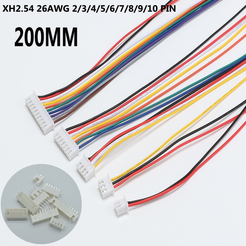 Jual Kabel JST XH 2.54 Panjang 20cm 26AWG 2/3/4/5/6 PIN | Shopee Indonesia
