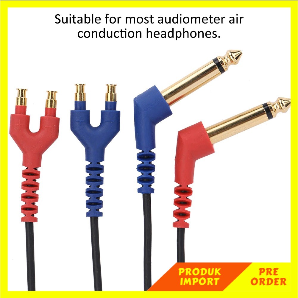 Jual PRODUK IMPORT Audiometer Headset Cable Wire for Headphone Air ...