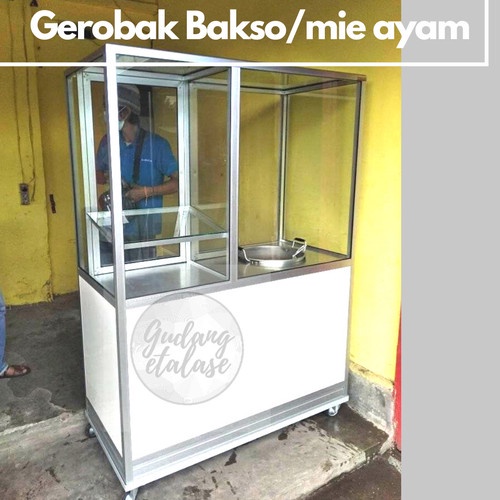 Jual Gerobak Bakso/mie ayam minimalis costum | Shopee Indonesia
