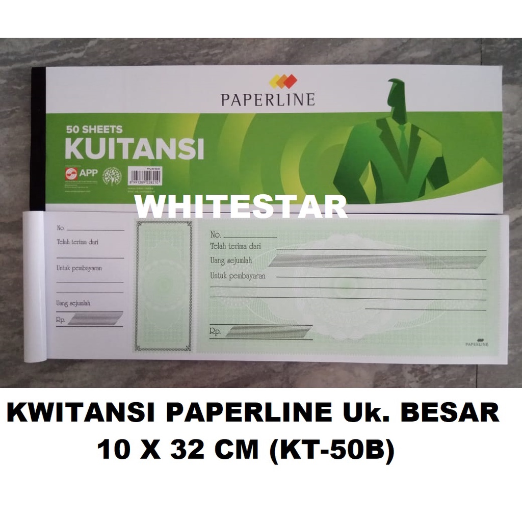 Jual kwitansi kuitansi paperline besar [KT-50B] Indonesia|Shopee Indonesia