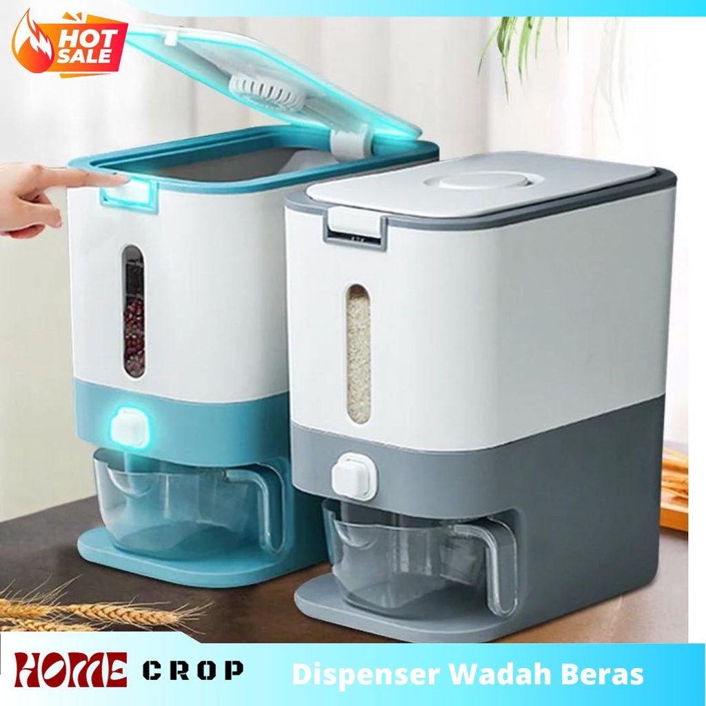 Jual Dispenser Tempat Penyimpanan Beras Aesthetic Wadah Kotak Rice ...
