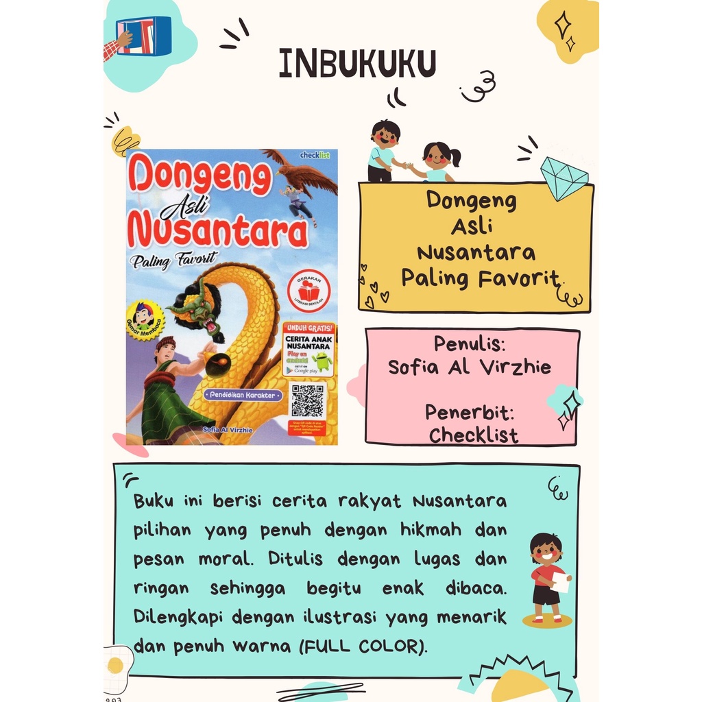 Jual Checklist Buku Cerita Anak Dongeng Asli Nusantara Paling Favorit ...