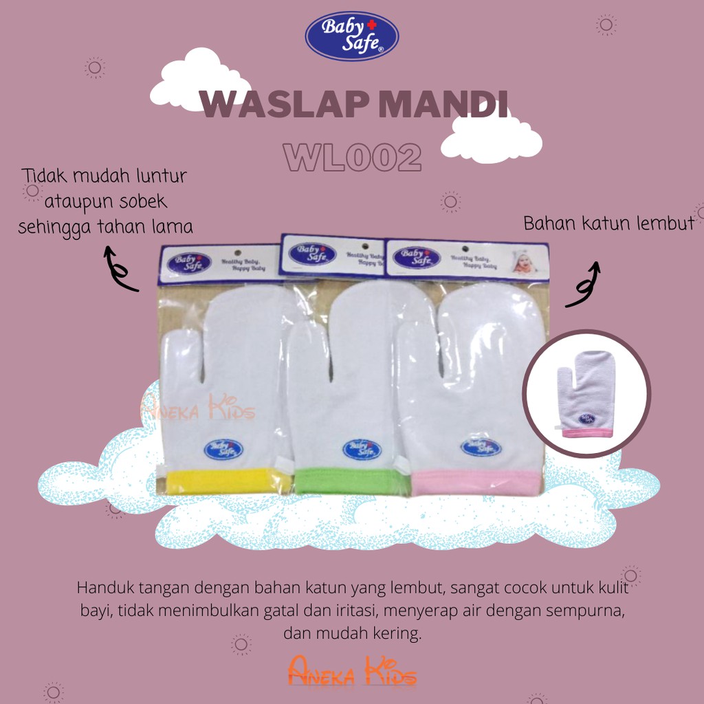 Jual Baby Safe Waslap Tangan -- WL002 | Shopee Indonesia