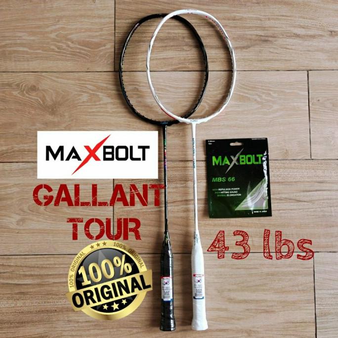 Jual Raket Badminton Maxbolt Gallant Tour 43 Lbs Original Roccabar ...
