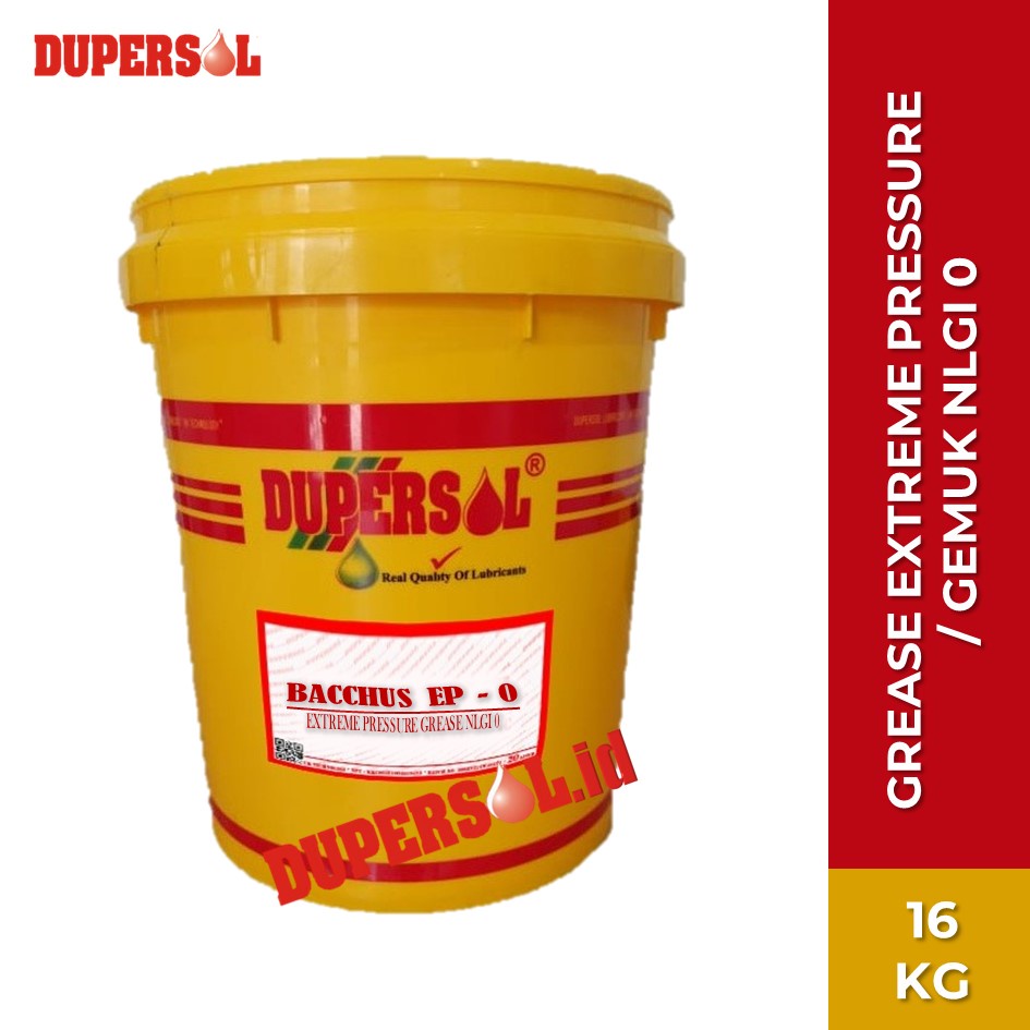 Jual DUPERSOL BACCHUS EP-0 / Grease EP NLGI 0 / Pelumas Gemuk / Stempet ...