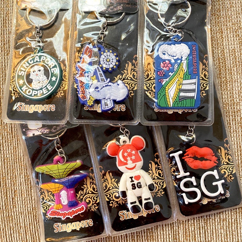 Jual KEYCHAIN SINGAPORE RUBBER EDITION | Shopee Indonesia