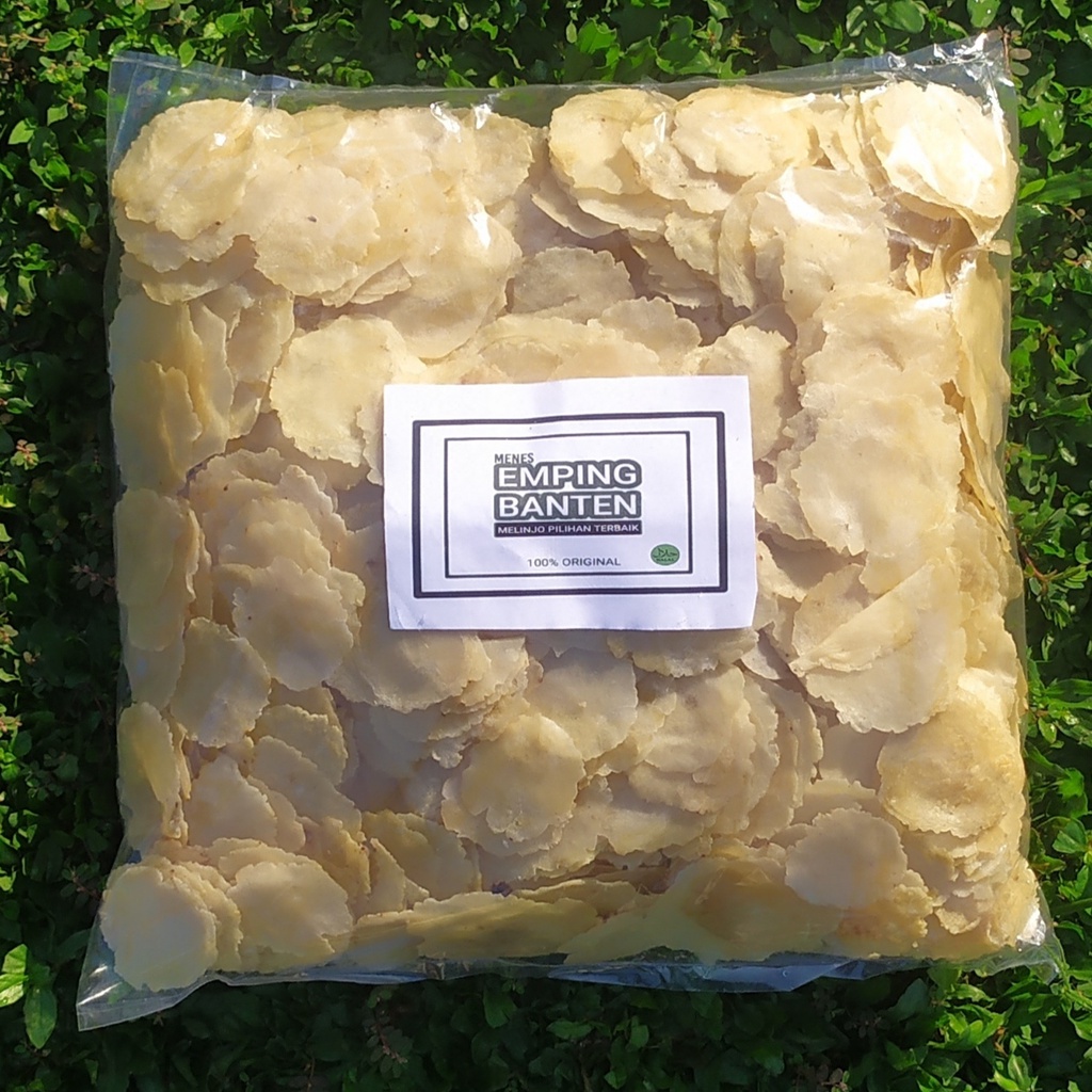 Jual Empin Melinjo 1KG Mentah Original Super Tipis Khas Menes ...