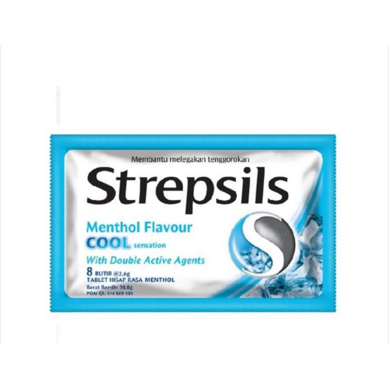 Jual STREPSIL PERMEN PELEGA TENGGOROKAN - PER BUNGKUS @ 8 BUTIR - COOL ...