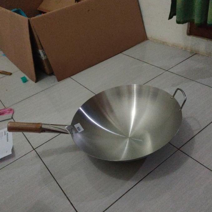 Jual Wajan Gagang Stenlis Steel 38 Cm Qmda38A8Vv | Shopee Indonesia