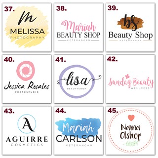 Jual Logo Olshop Simple Dan Elegan / Logo Transparan / Logo Watermark ...