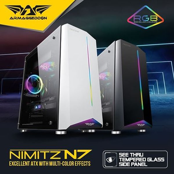 Jual Casing Armaggeddon Nimitz N7 Black - White | Shopee Indonesia