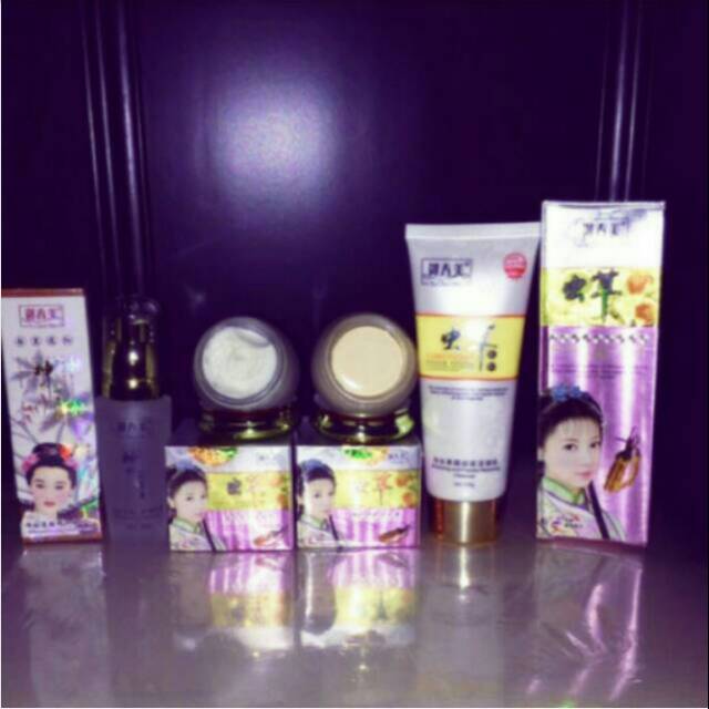 Jual Paket lengkap Cordyceps yu chun mei cream wajah original import ...