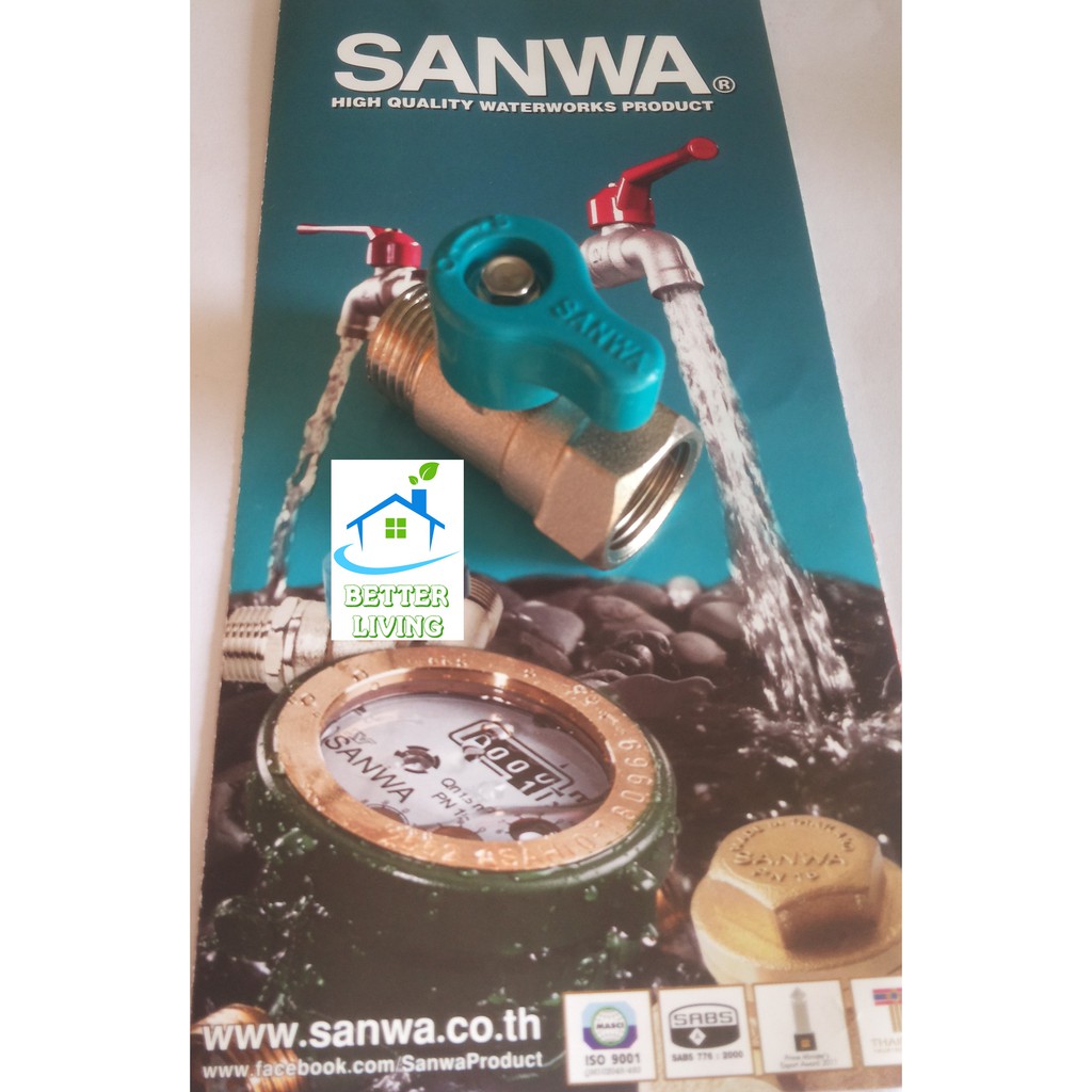 Jual SANWA Mini Ball Valve / Stop Kran Mini Sanwa type: (MF) ukuran: 1/2" | Shopee Indonesia