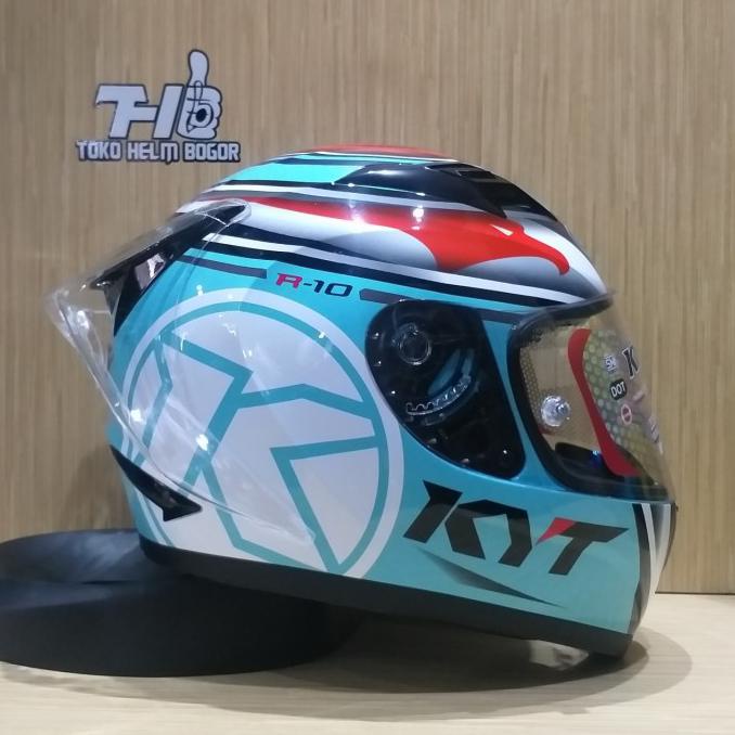 Jual SPOILER KYT R10 AQUA MARINE SPOILER 3D GP CLEAR LIMITED EDITION ...