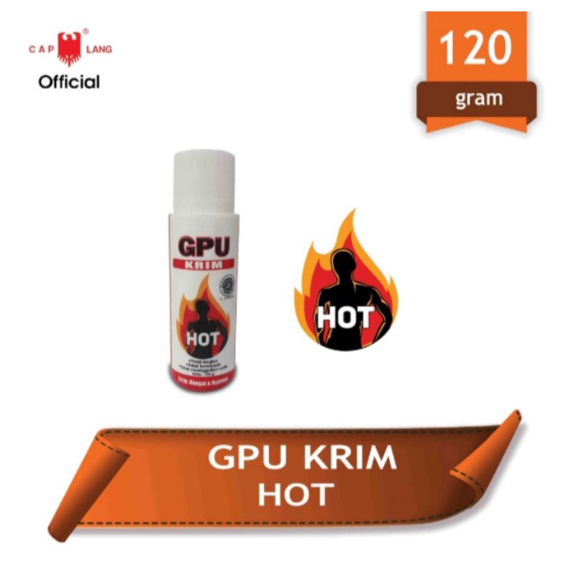 Jual GPU krim/ GPU Hot krim/GPU Gosok pijat urut/GPU caplang120g ...