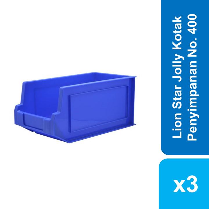 Jual Lion Star Kotak Penyimpanan / Box Jolly No. 400 x 3 Pcs | Shopee ...