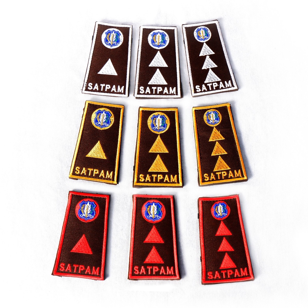 Jual Tanda Pangkat di Pundak PDH PDL Satpam Security | Shopee Indonesia