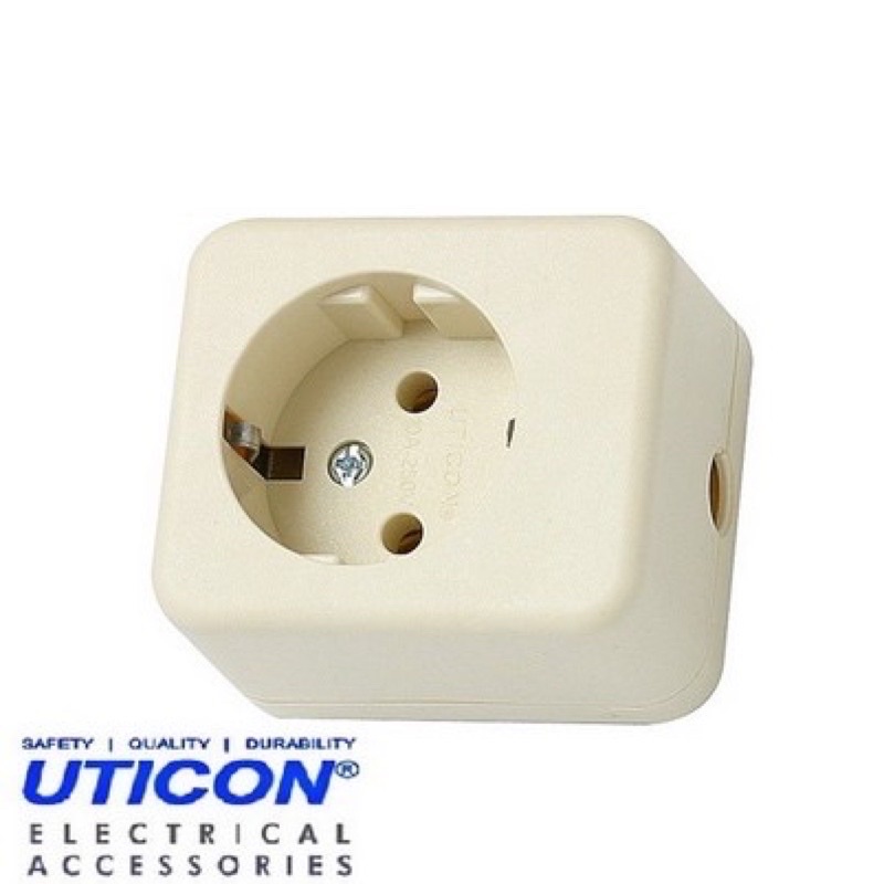 Jual STOPKONTAK STOP KONTAK UTICON 1Lubang 1 lubang TERMINAL KUNINGAN ARDE UTICON ASLI KUNINGAN ...