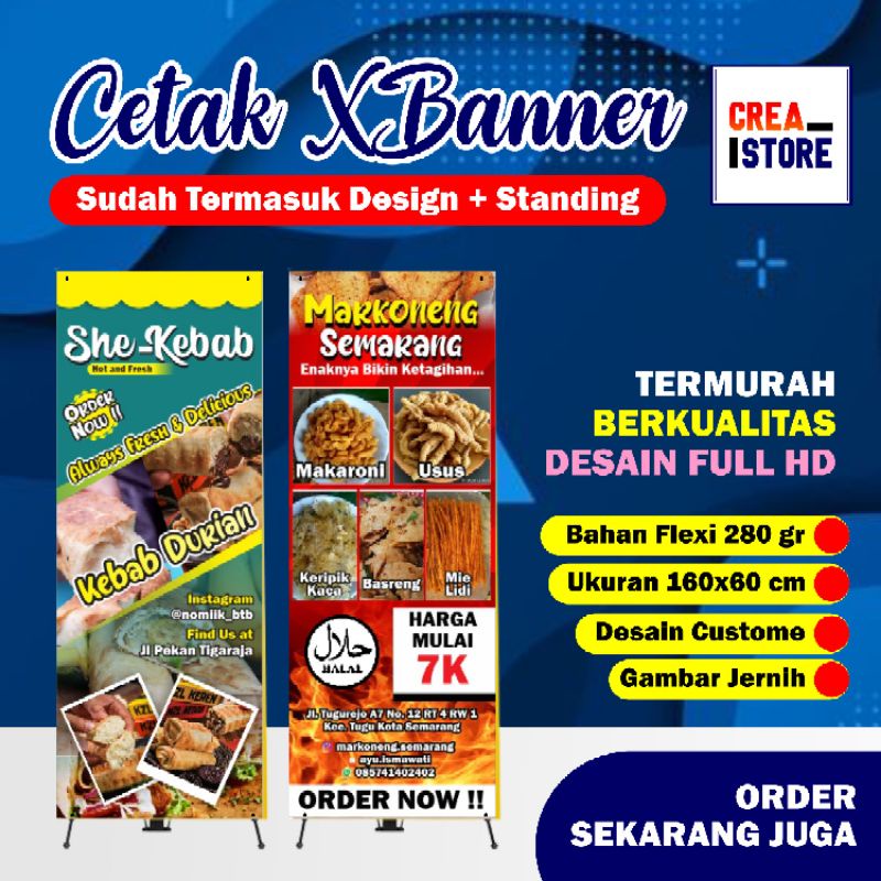 Jual X Banner Berdiri - Cetak X Banner / spanduk berdiri / standing ...