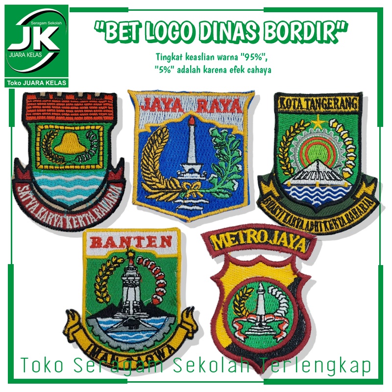 Jual Toko Juara Kelas] Bet Atribut Logo Bordir Dinas Pemda, Dinas ...