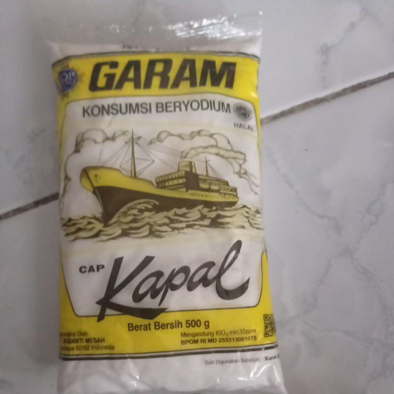 Jual Garam Kapal 500gr Indonesia|Shopee Indonesia
