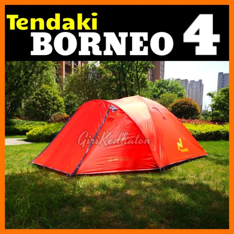 Jual Tenda Camping Borneo 4 Original Tendaki | Shopee Indonesia