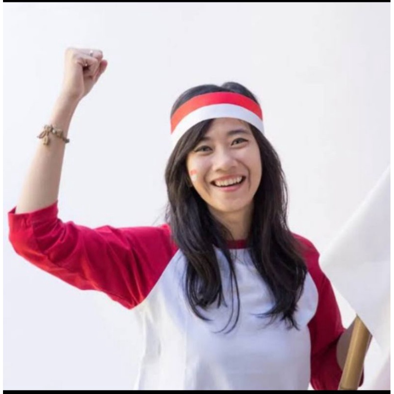 Jual bendera merah putih/headband bandana ikat kepala merah putih ...