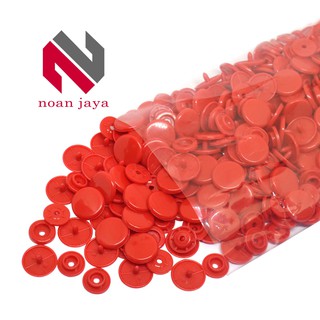 KANCING JEPRET / CETET PLASTIK UKURAN 15 MM KC 1515 MERAH | Shopee ...