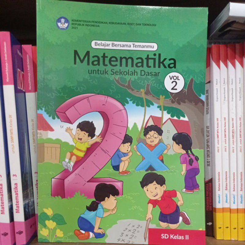 Jual Buku Matematika untuk SD kelas 2 kurikulum merdeka viol 2 penerbit kementrian pendidikan ...